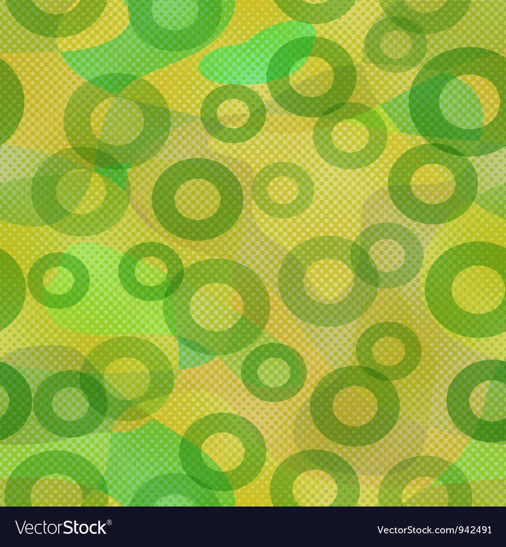 Abstract green pattern seamless Royalty Free Vector Image