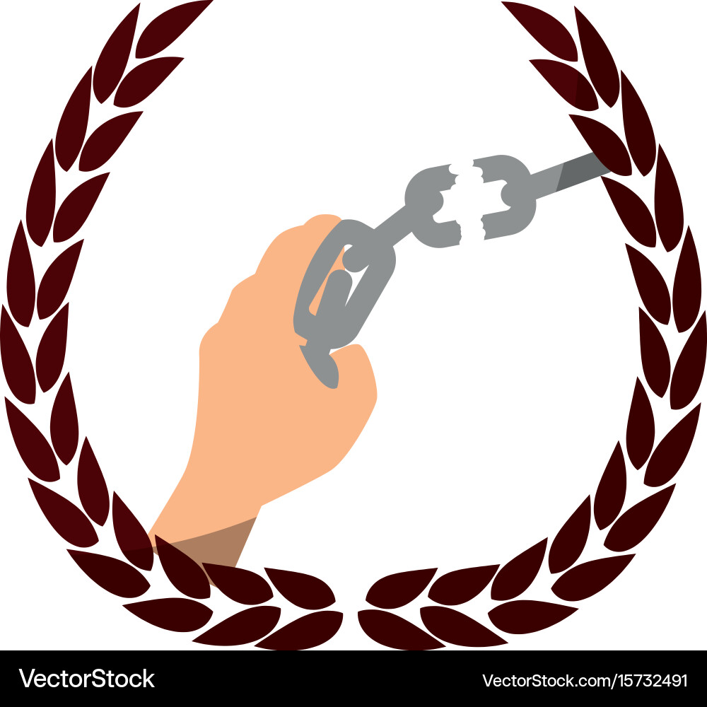 Chain of slavery Royalty Free Vector Image - VectorStock