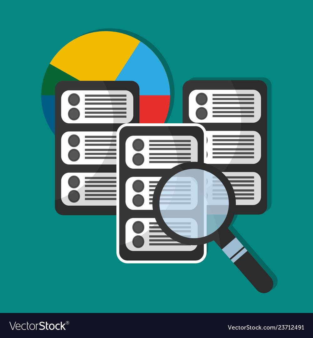 Data center technology Royalty Free Vector Image