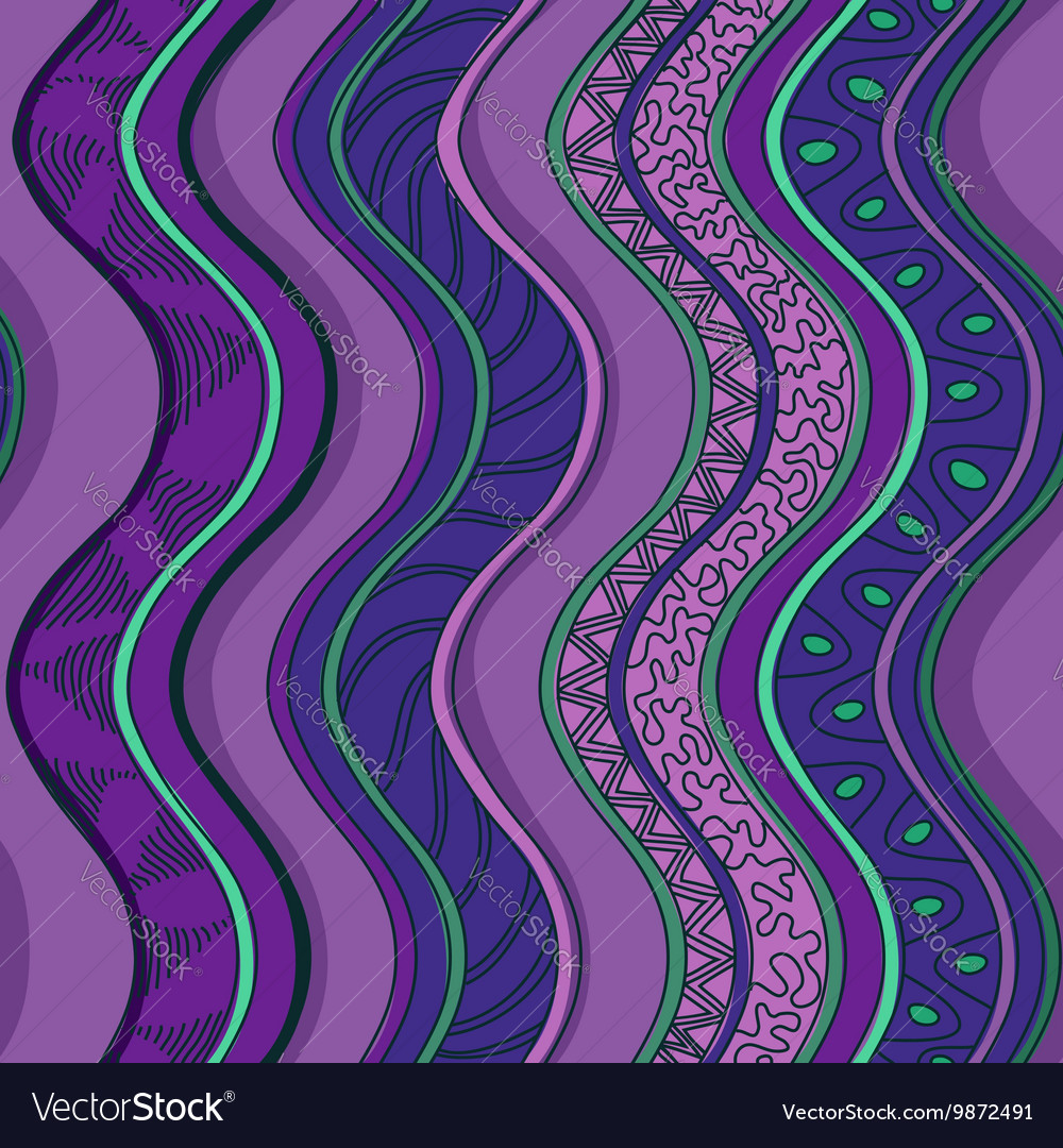 Ethnic seamless pattern waves Royalty Free Vector Image
