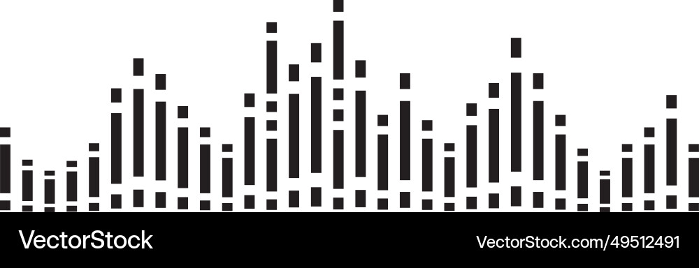 Radio wave icon monochrome simple sound Royalty Free Vector