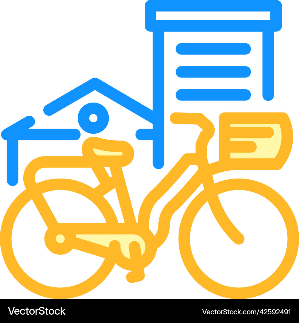 Urban riding color icon Royalty Free Vector Image