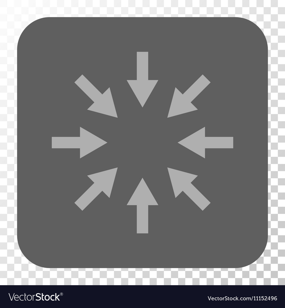 Compact arrows rounded square button Royalty Free Vector