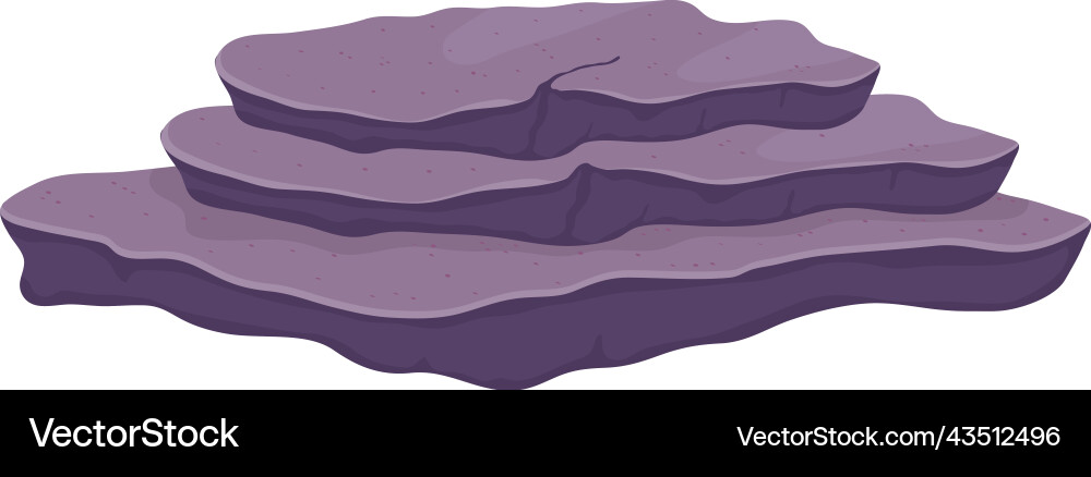 Coral reef purple stones Royalty Free Vector Image