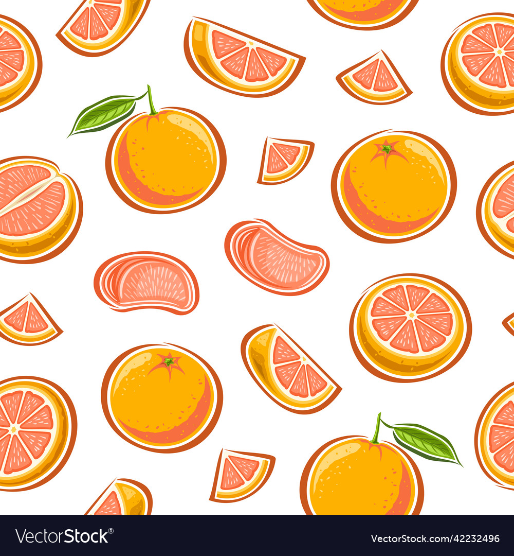 Grapefruit seamless pattern Royalty Free Vector Image Grapefruit seamless pattern Royalty Free Vector Image