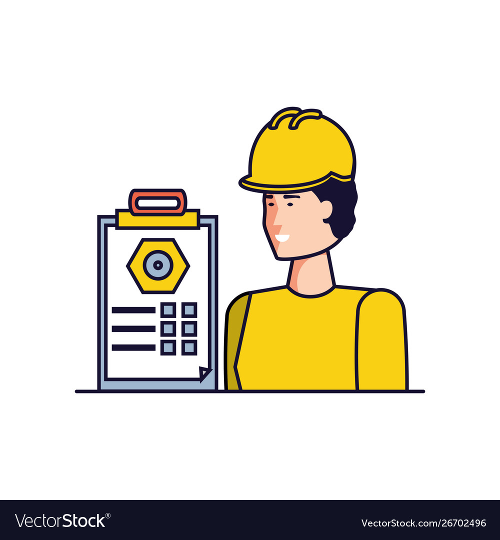 Isolated avatar professional worker design Vector Image
