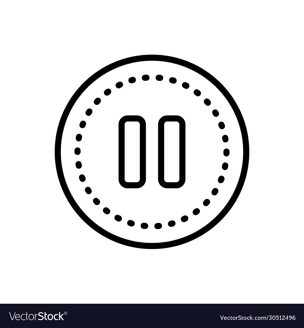 Pause Royalty Free Vector Image - VectorStock