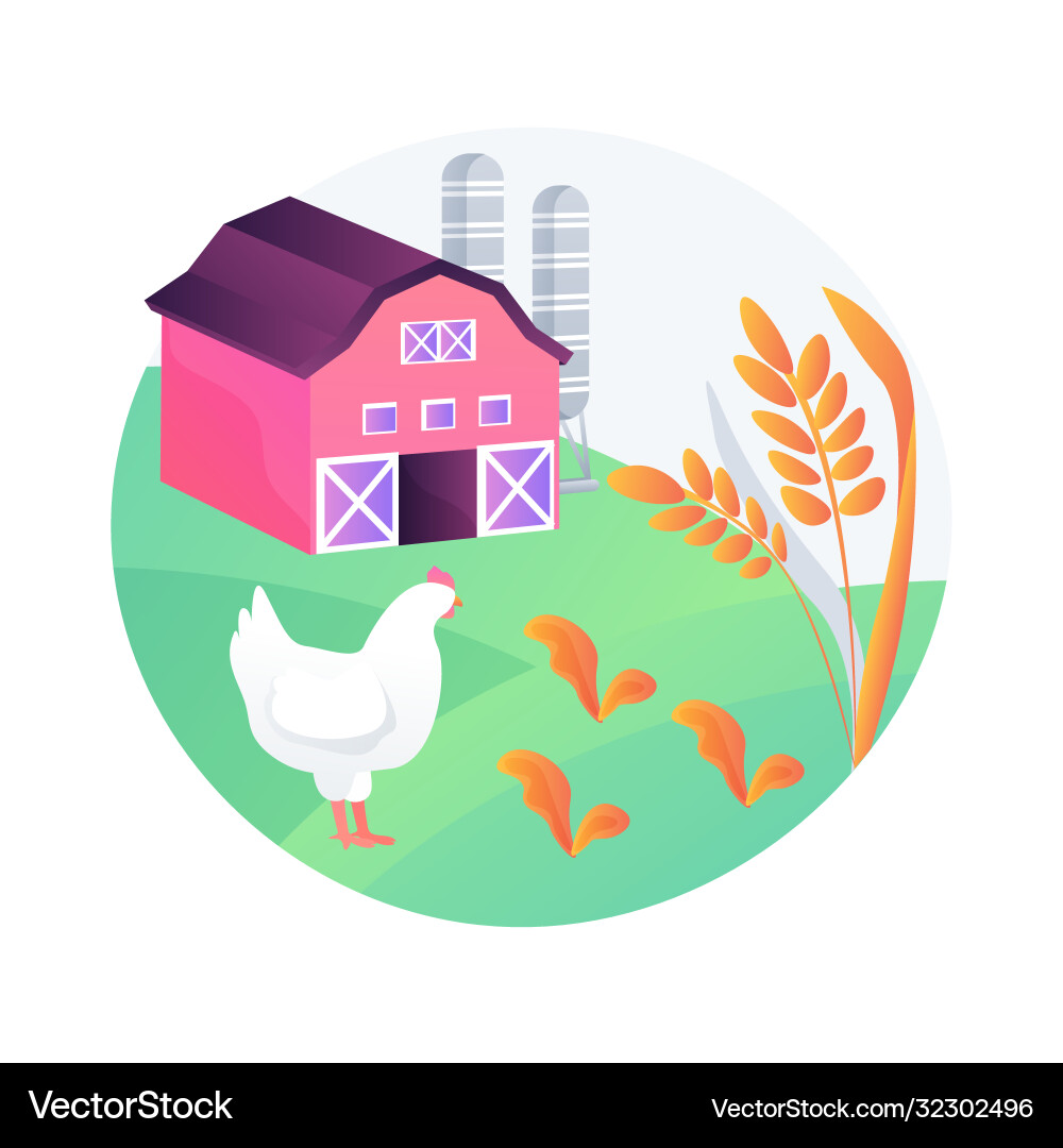 Sustainable agriculture abstract concept Vector Image