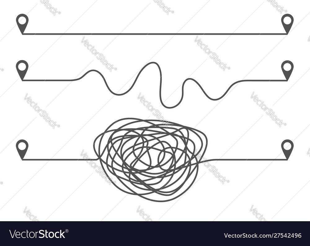Three ways development concept Royalty Free Vector Image