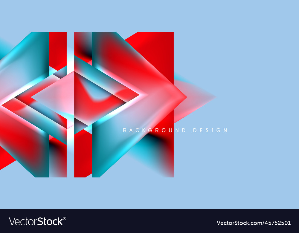 Abstract background with overlapping triangles Vector Image