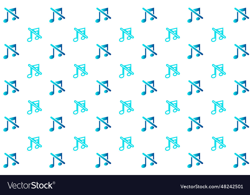 Abstract creative music off pattern background Vector Image