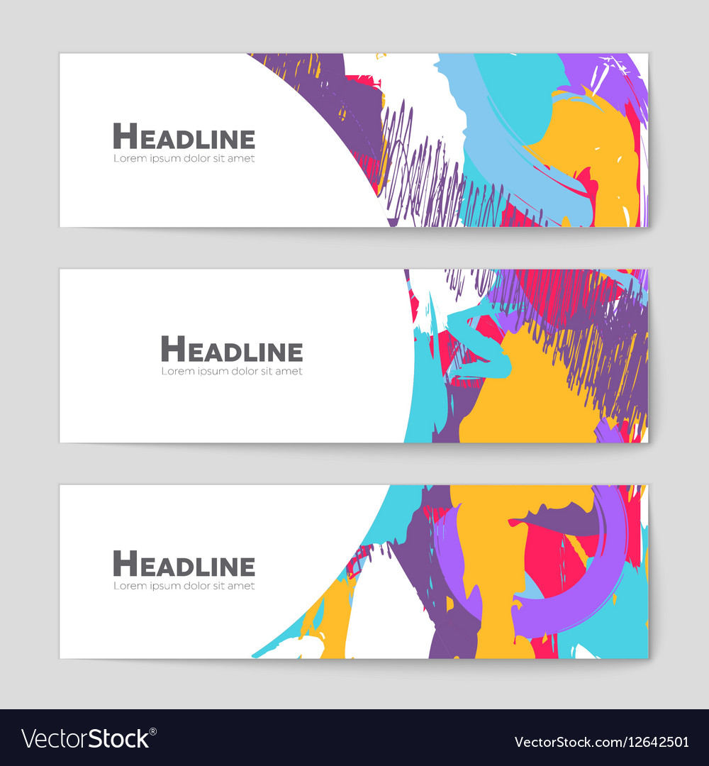 Abstract layout background set for art Royalty Free Vector