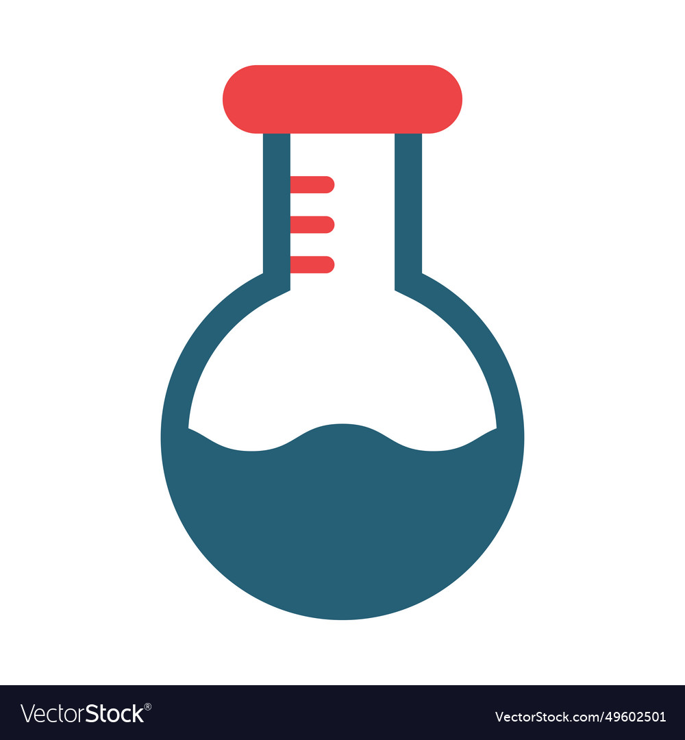 Flask glyph two color icons for personal Vector Image