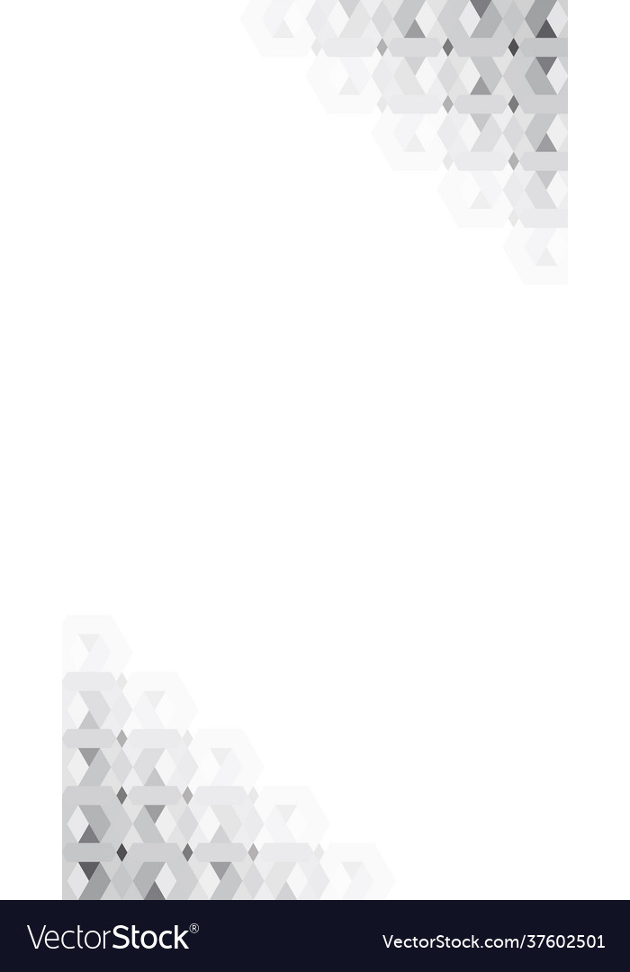 Hexagonal pattern border Royalty Free Vector Image