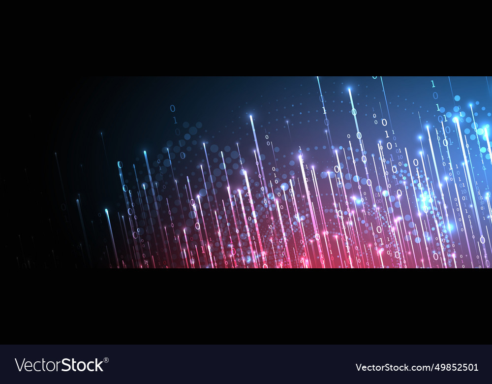 Information data technology background hand drawn Vector Image