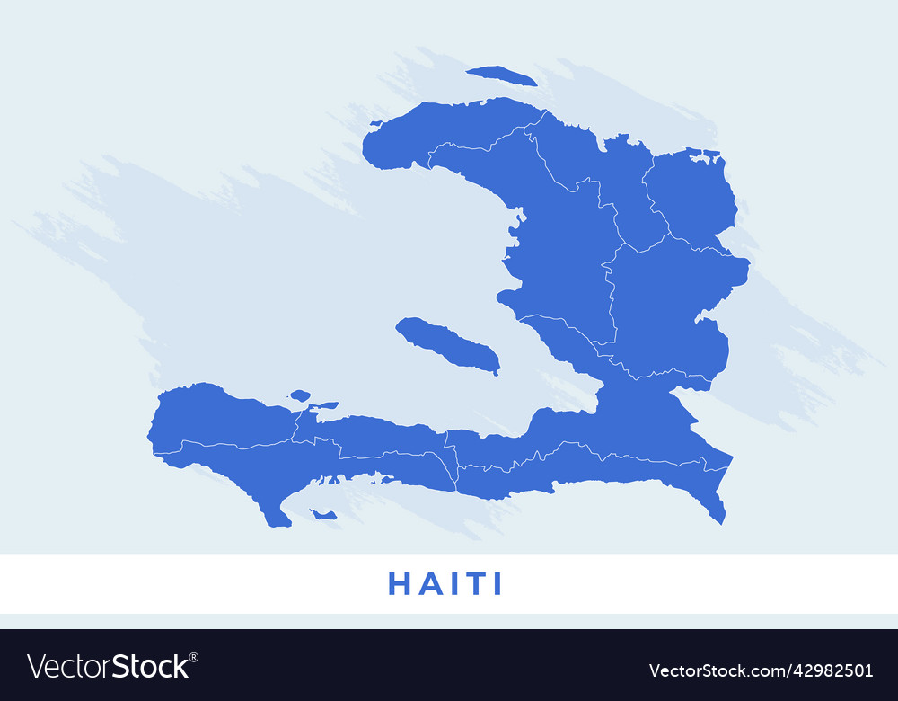 National map of haiti Royalty Free Vector Image