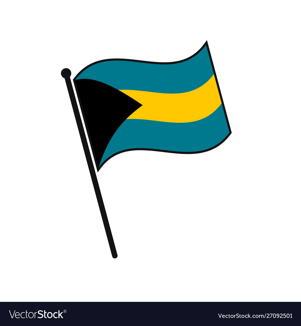 Simple flag isolated Royalty Free Vector Image