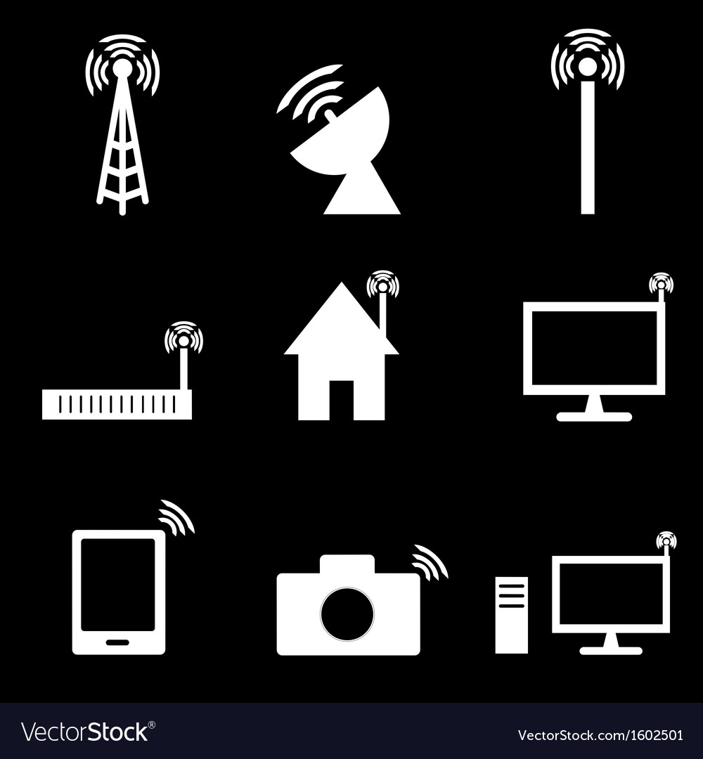 Wireless technology icon Royalty Free Vector Image