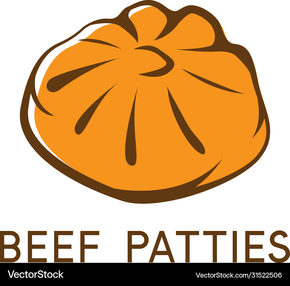 Abstract beef patties urban restaurant design Vector Image