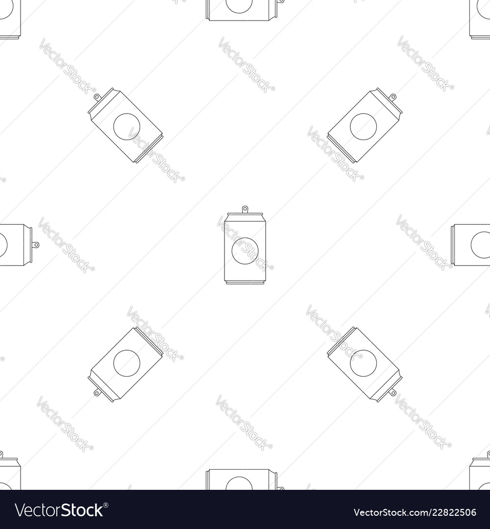 Can pattern seamless Royalty Free Vector Image