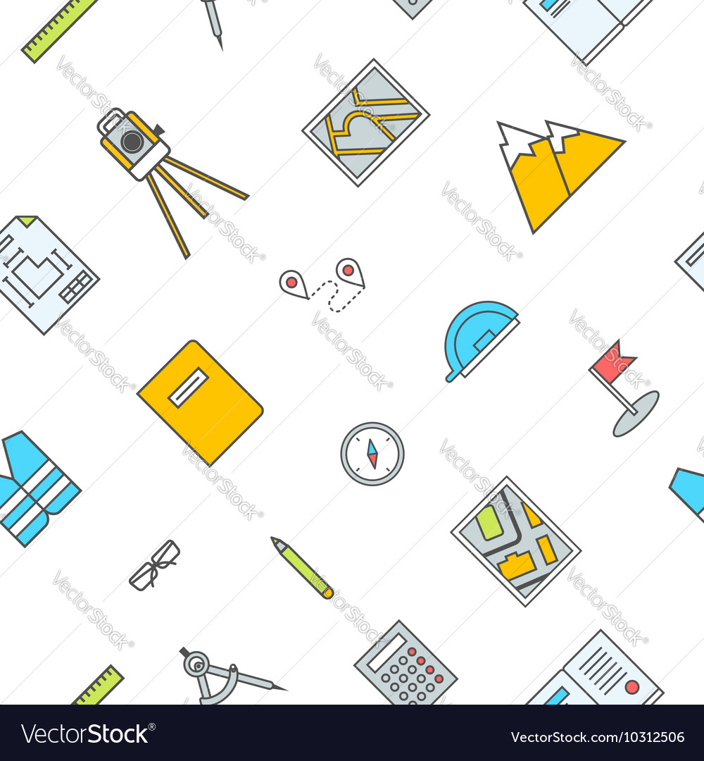 Seamless planning design geodesic Pattern Vector Image