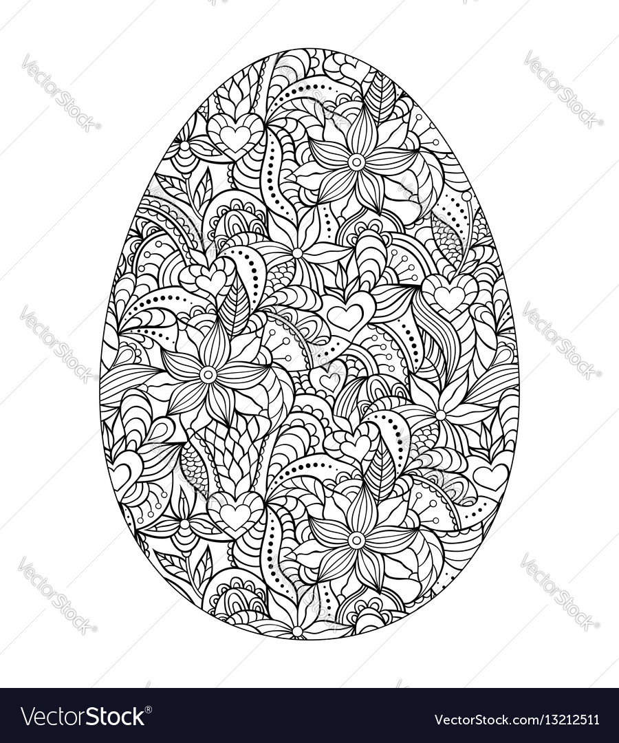 Abstract easter egg Royalty Free Vector Image - VectorStock
