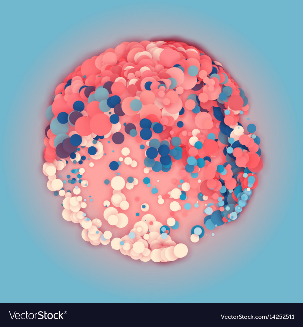 Array colorful circles Royalty Free Vector Image