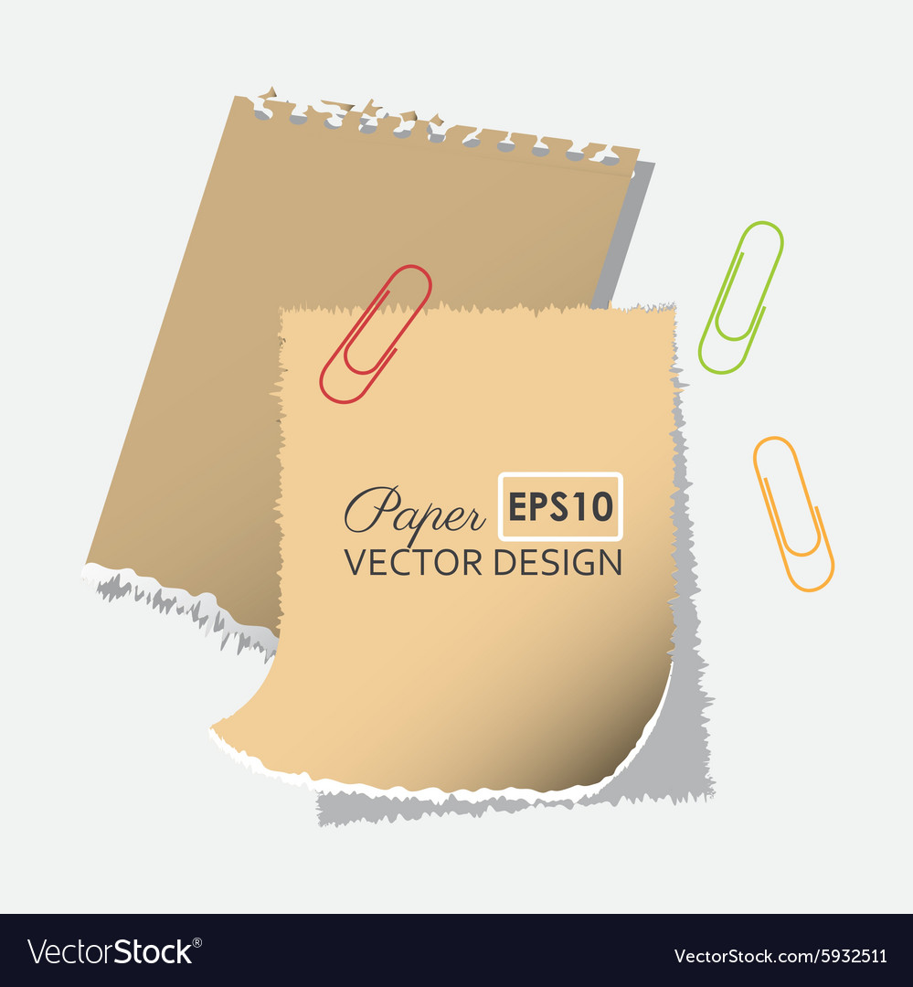 Paper notes and sheets Royalty Free Vector Image