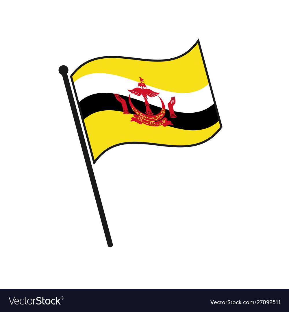 Simple flag isolated Royalty Free Vector Image