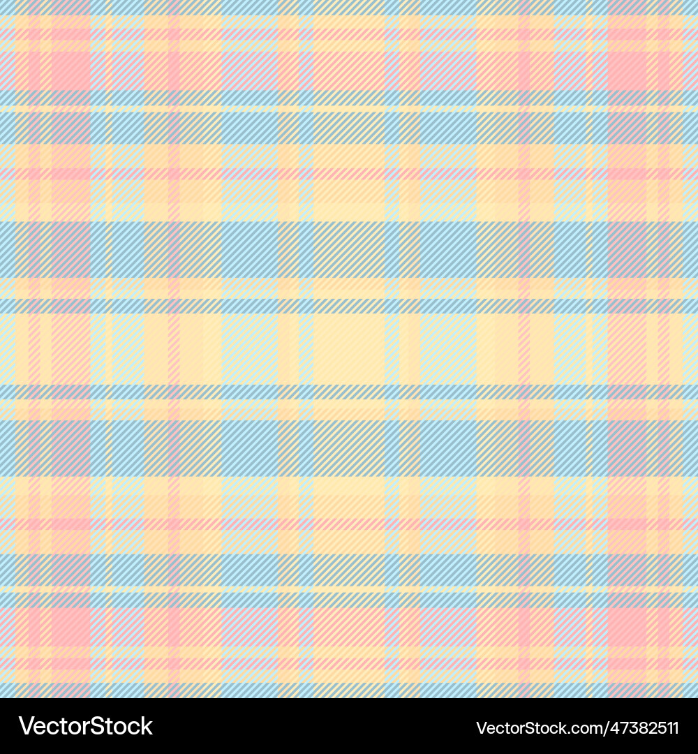 Tartan or plaid pastel color pattern Royalty Free Vector