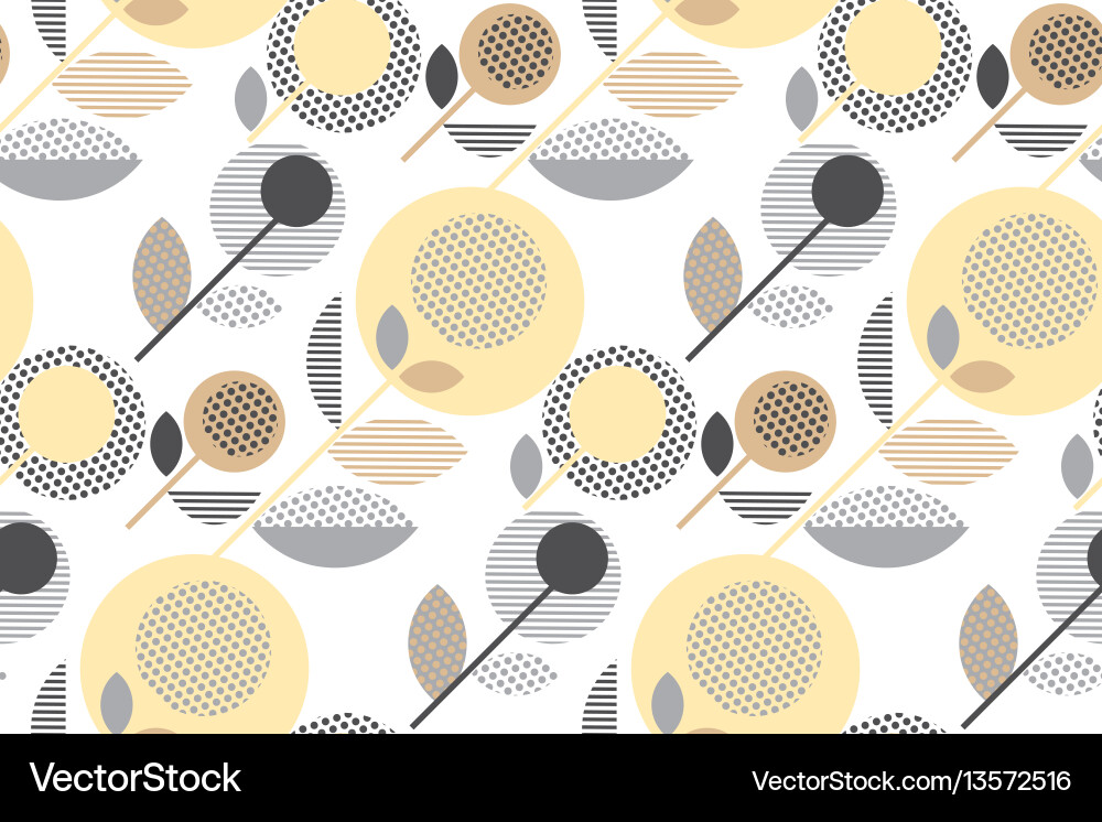 Abstract stylized floral creative pale color Vector Image