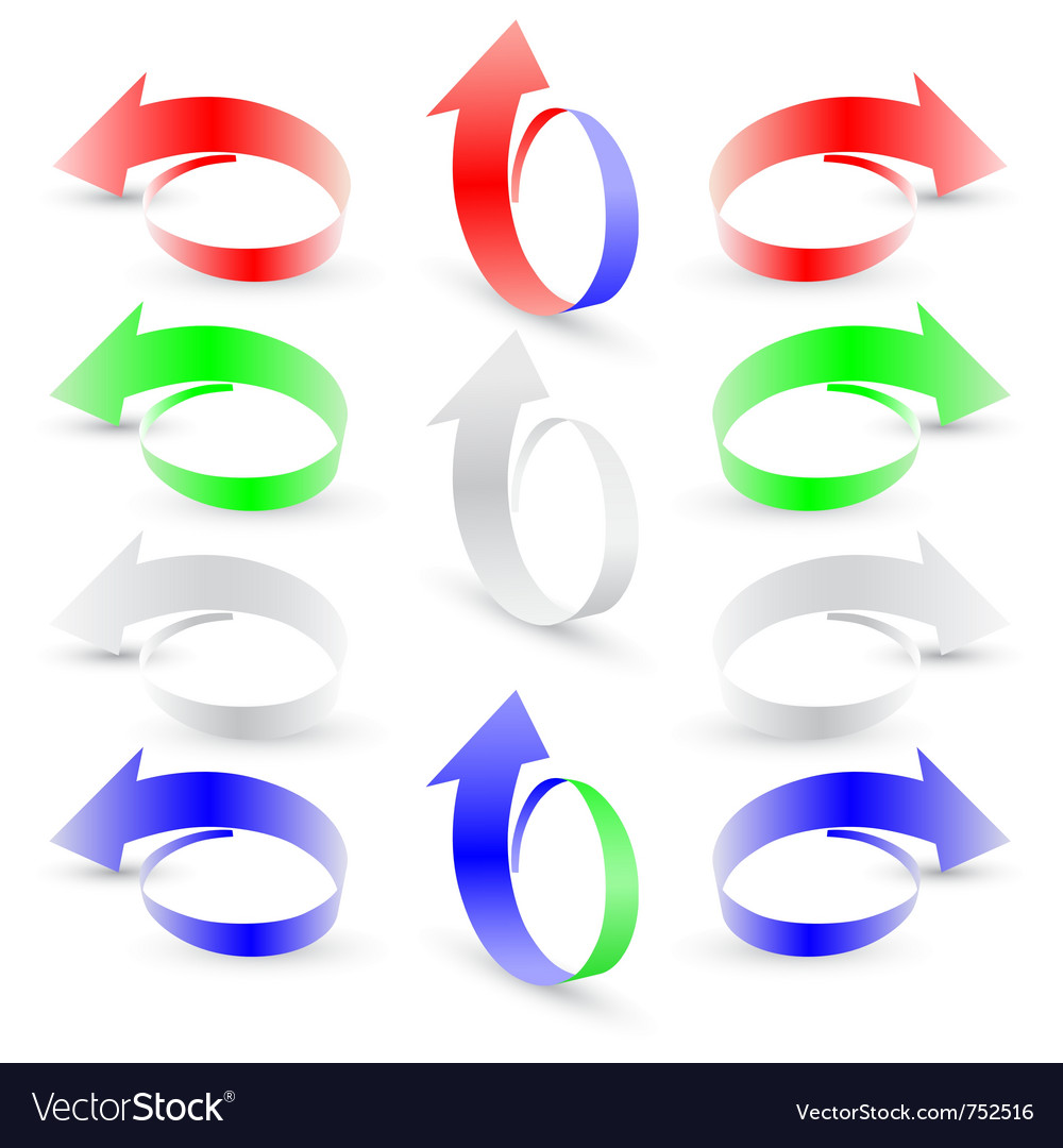 Arrow set Royalty Free Vector Image - VectorStock