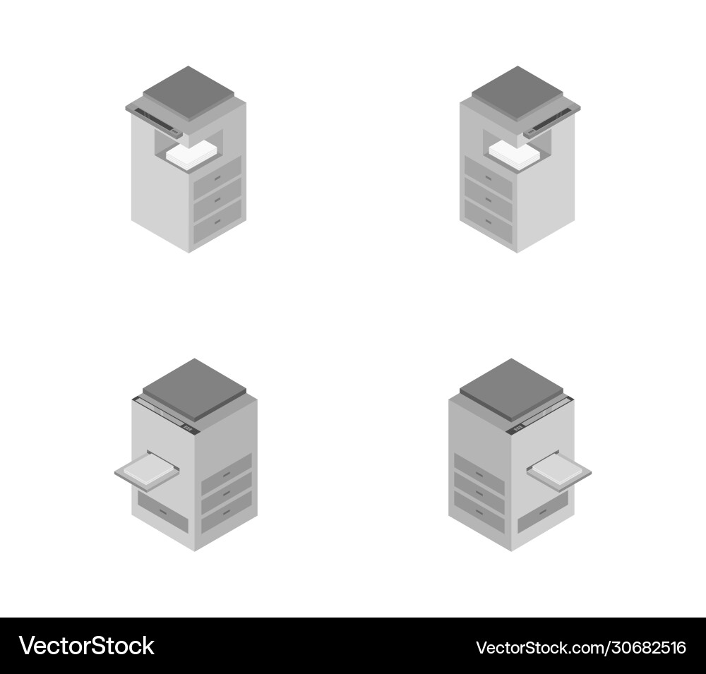 Photocopier icon in on white background Royalty Free Vector