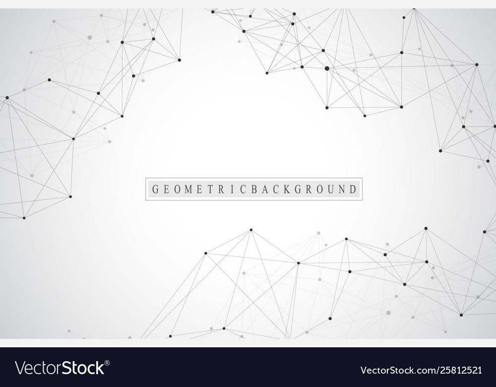 Abstract plexus background with connected lines Vector Image