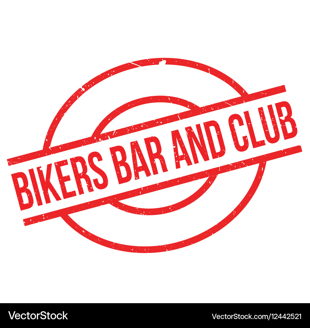 Bikers bar and club rubber stamp Royalty Free Vector Image