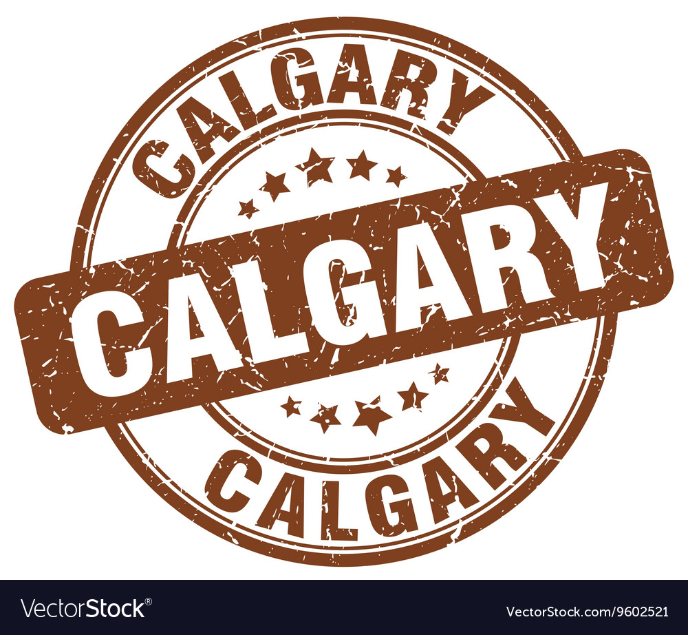 Calgary stamp Royalty Free Vector Image - VectorStock