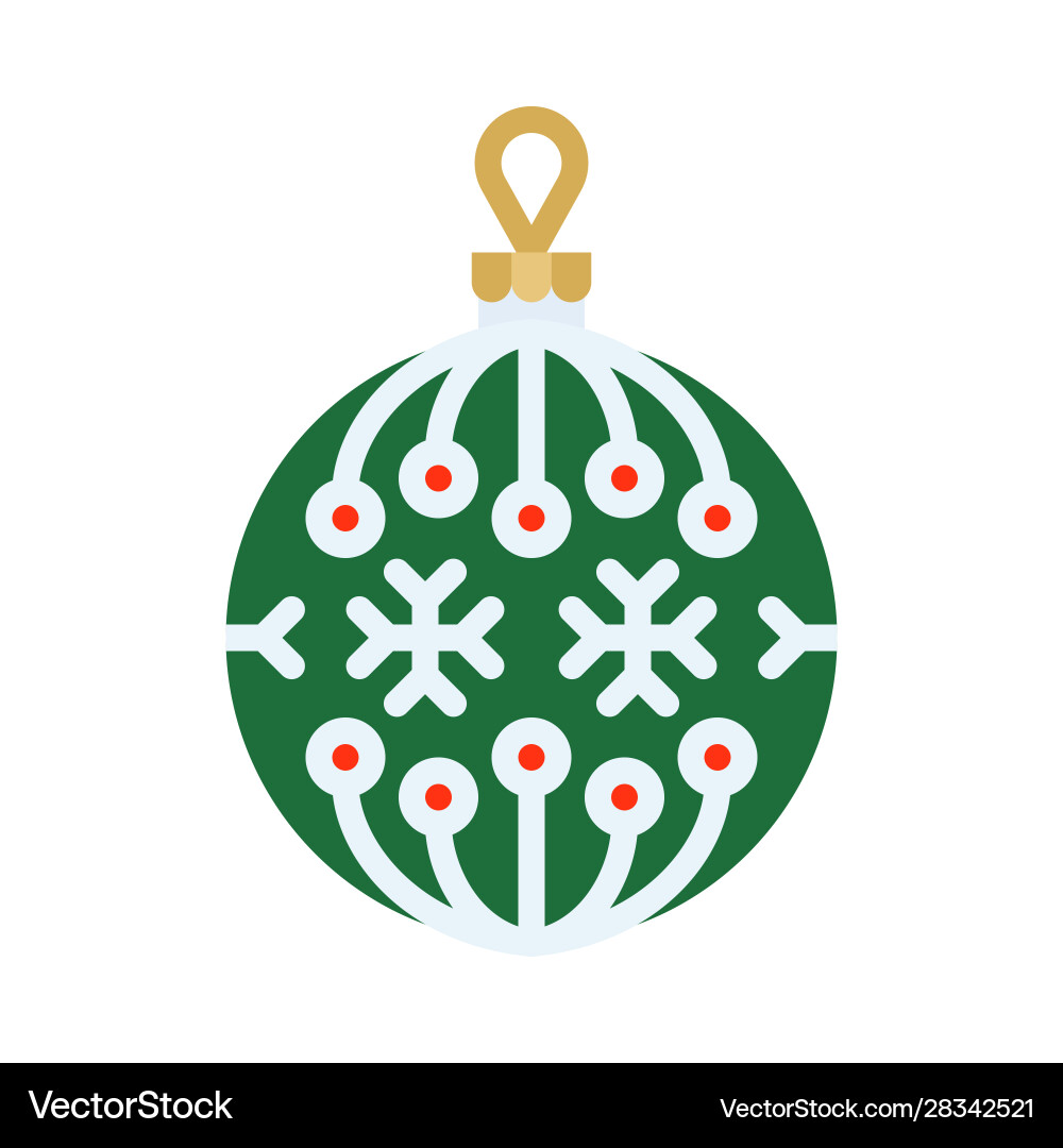 Christmas ornaments baubles or ball Royalty Free Vector