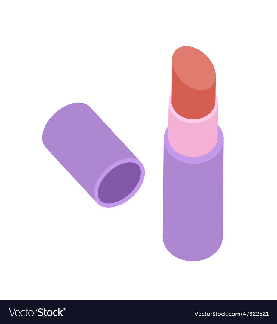Cosmetic lipstick concept Royalty Free Vector Image