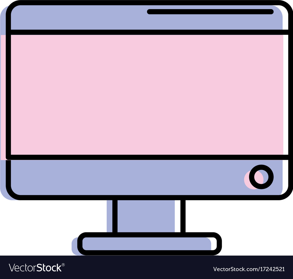 Electronic computer technology with database Vector Image