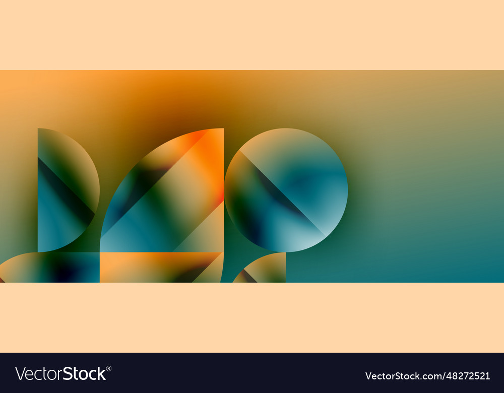 Minimalistic geometric backdrop showcasing Vector Image