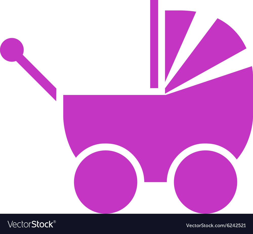 Pram icon Royalty Free Vector Image - VectorStock