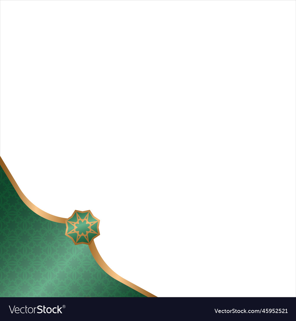 Religious ramadan corner Royalty Free Vector Image