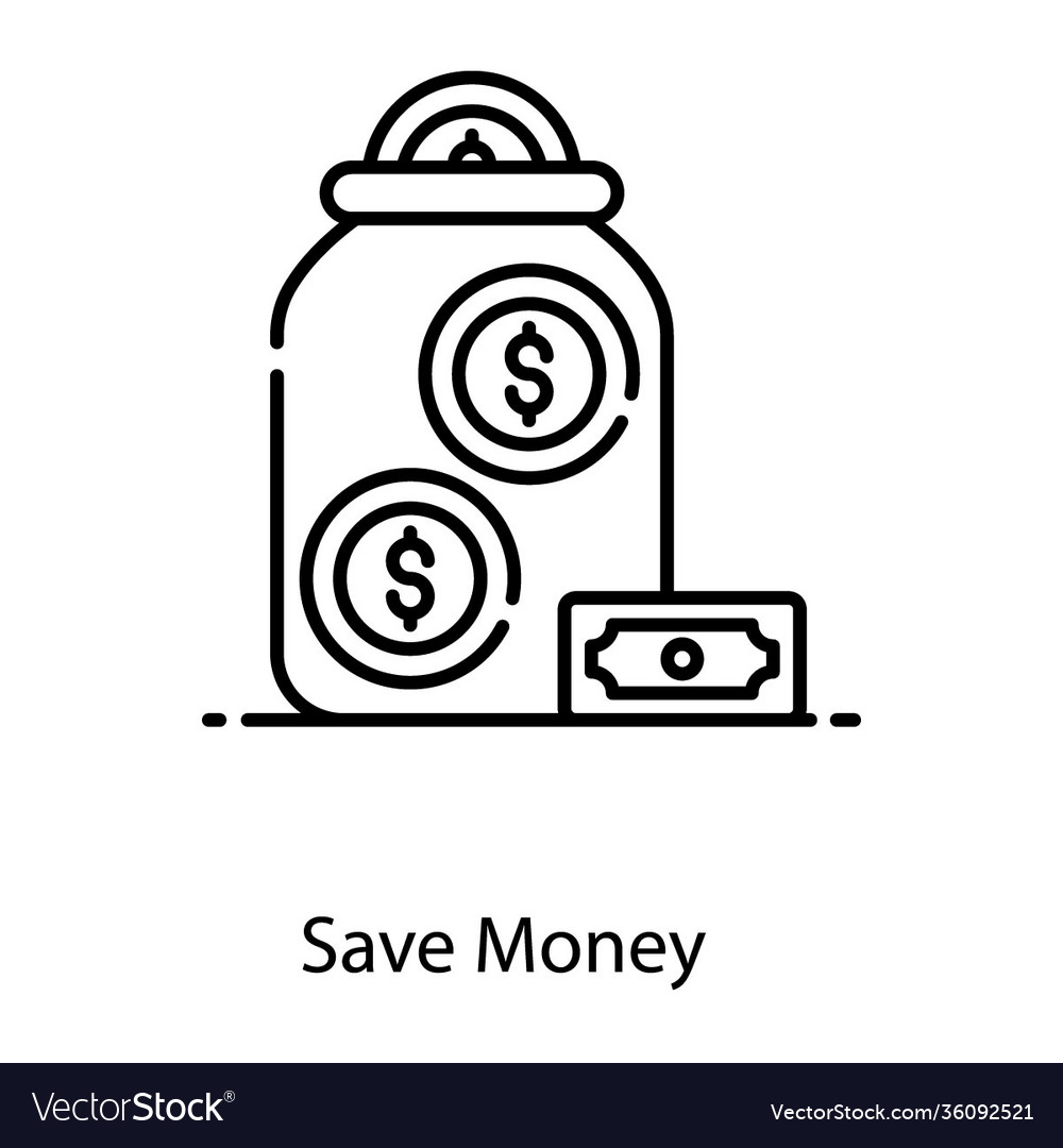 Save money Royalty Free Vector Image - VectorStock