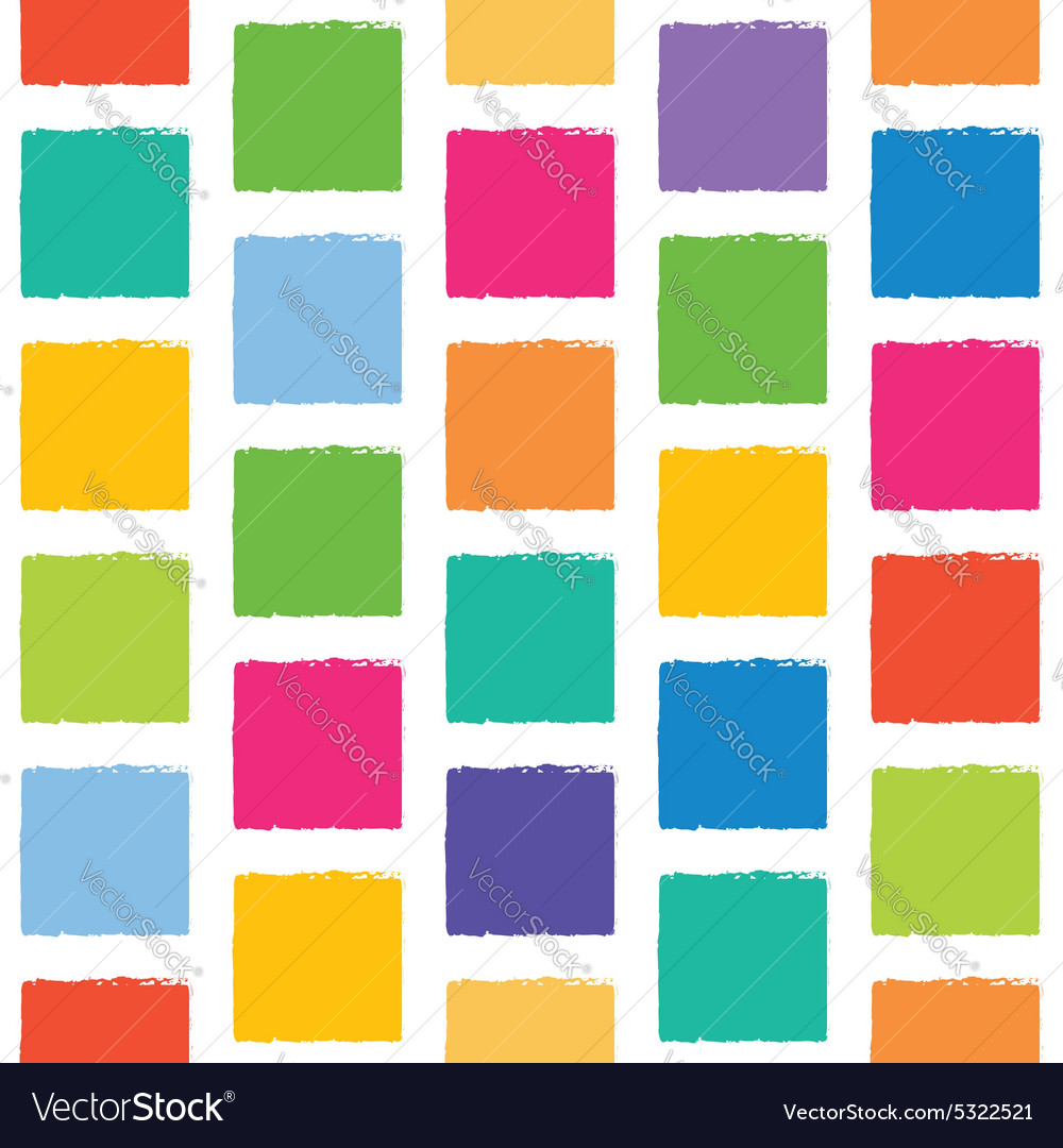Seamless pattern with colorful squares Royalty Free Vector