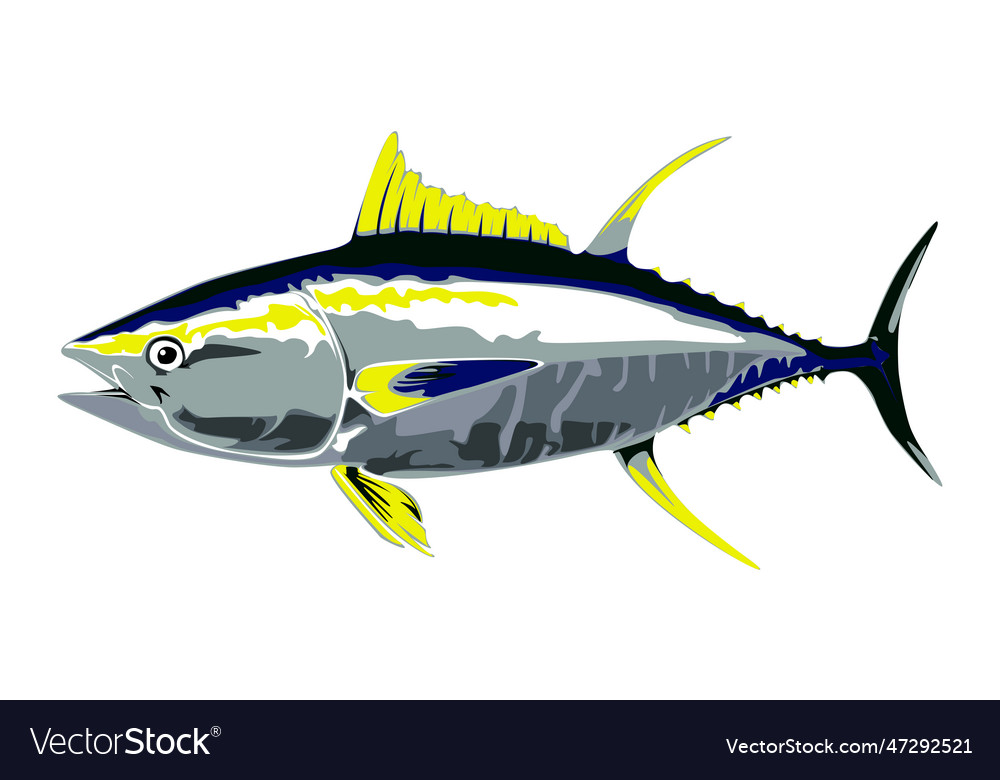 Tuna Royalty Free Vector Image - VectorStock