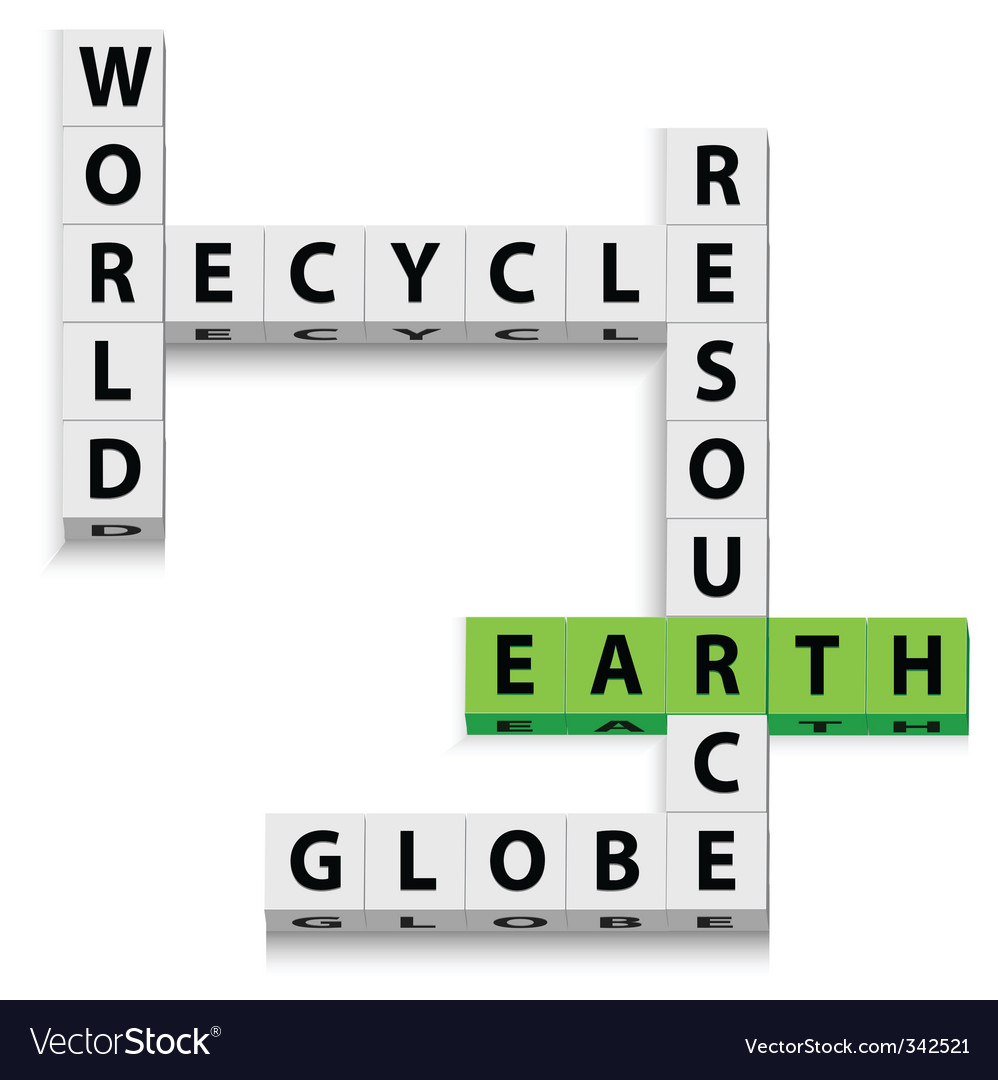 World recycle Royalty Free Vector Image - VectorStock