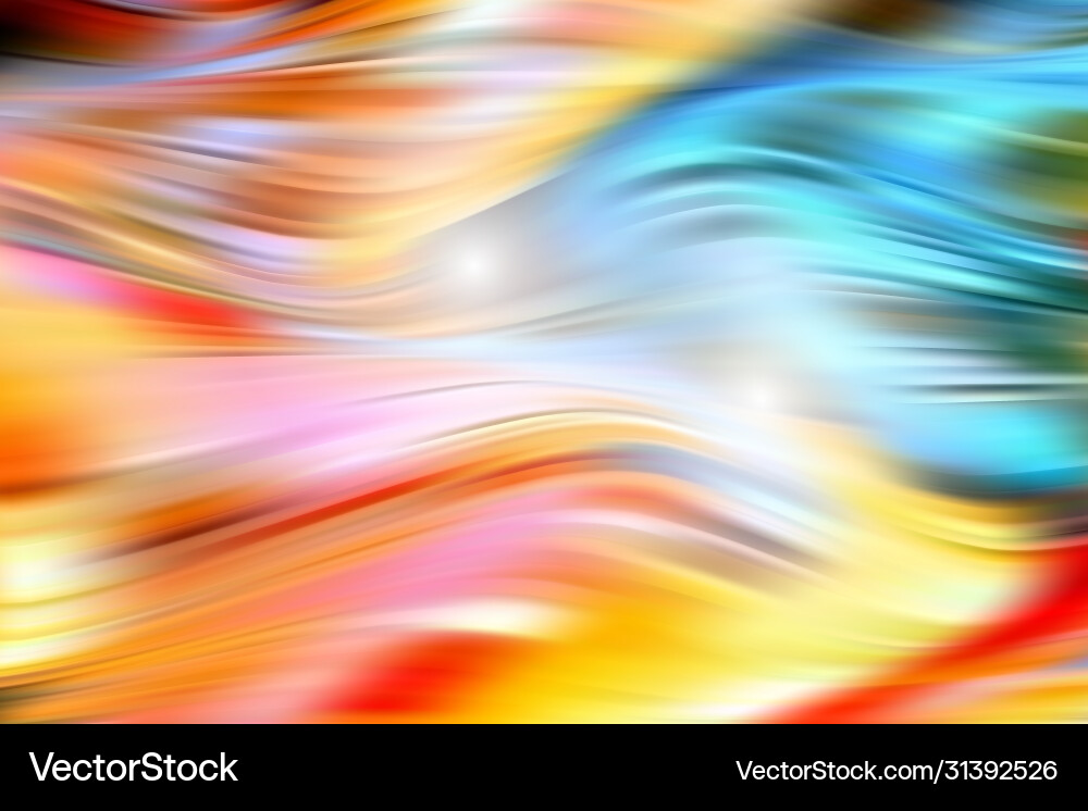 Abstract modern color design horizontal wavy lines