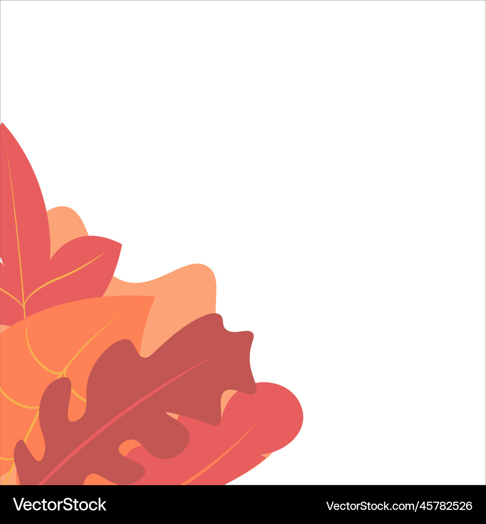 Aesthetic plant corner Royalty Free Vector Image