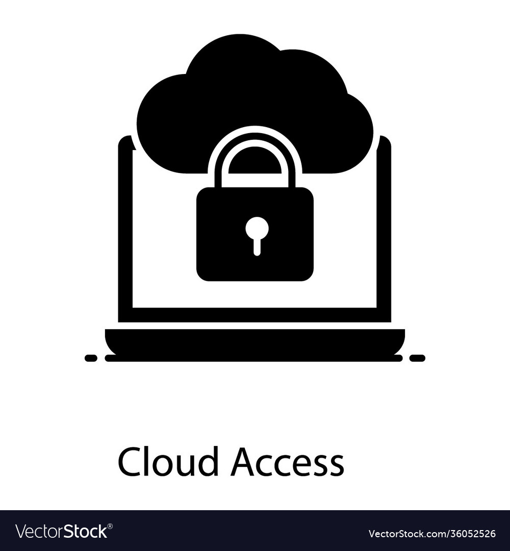 Cloud access Royalty Free Vector Image - VectorStock