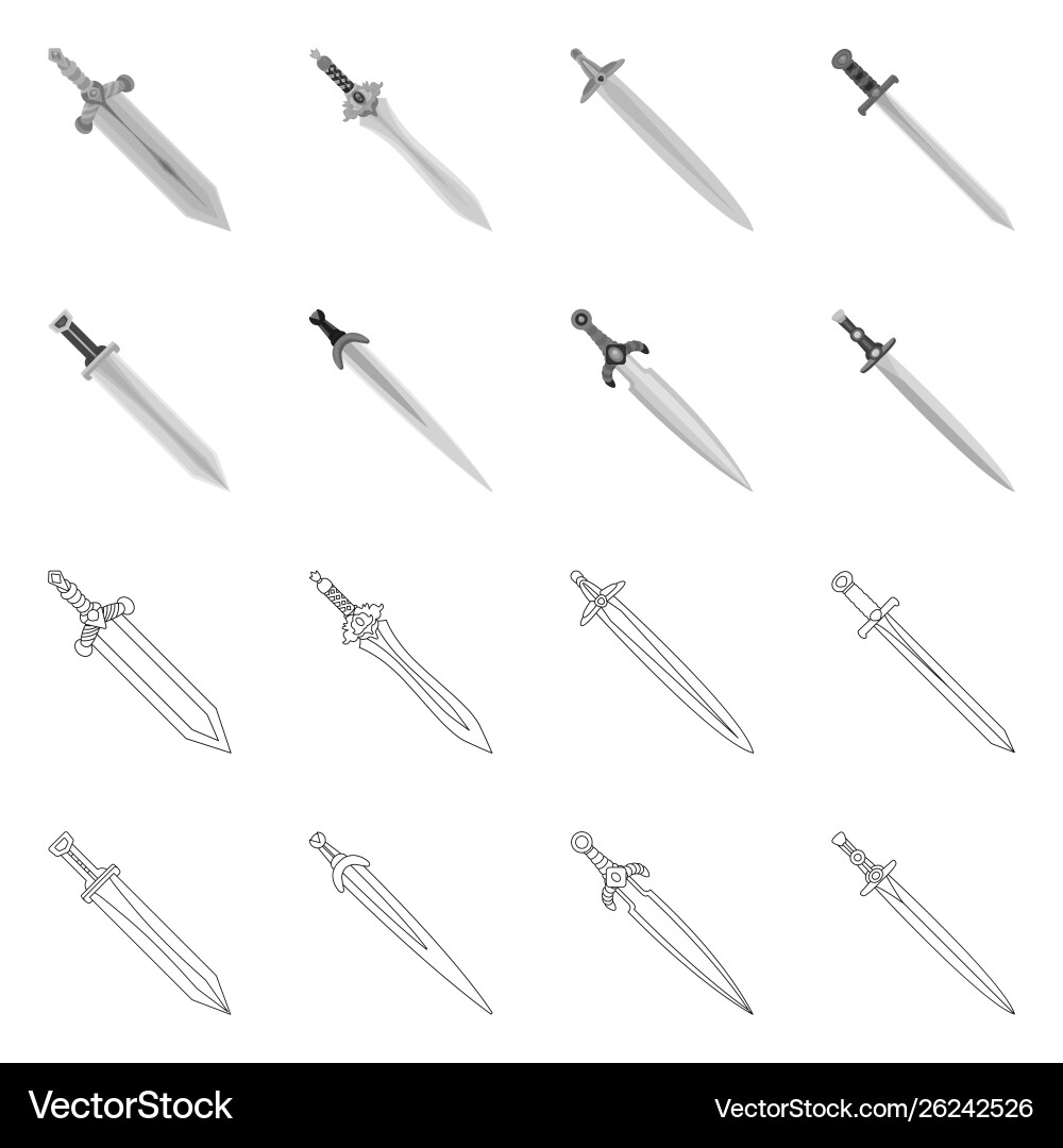 Design game and armor symbol set of Royalty Free Vector